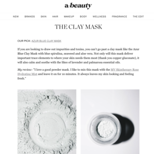 Blue Clay Face Mask Refill - Australian Natural Refillable Skincare